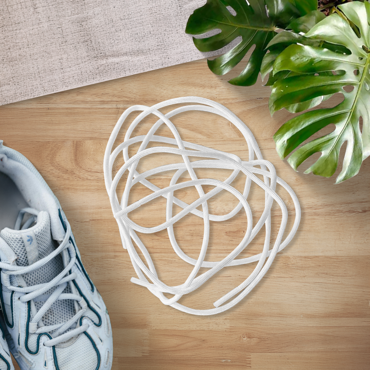 White Tube Laces – The Sneaker Shack
